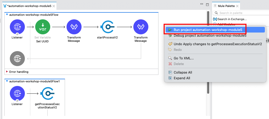 Lab 2 Run And Test Your Mule Application Automation Workshop